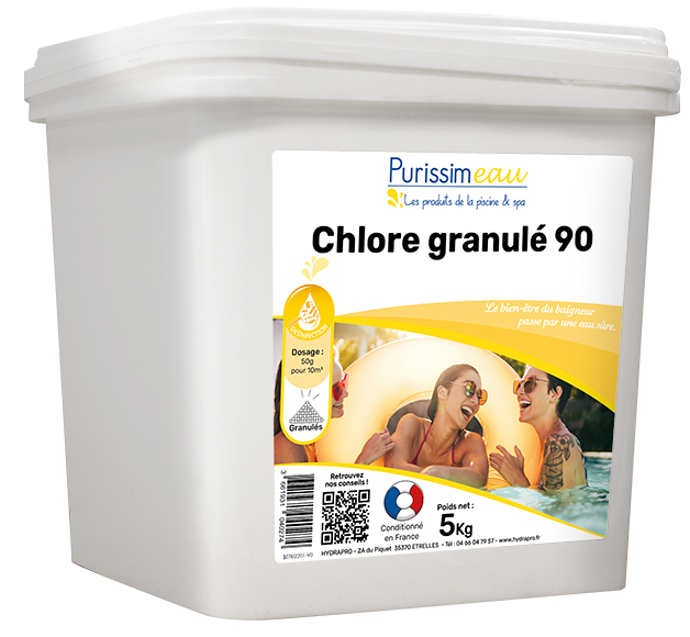 Chlore choc granulés 90 - Hydrapro