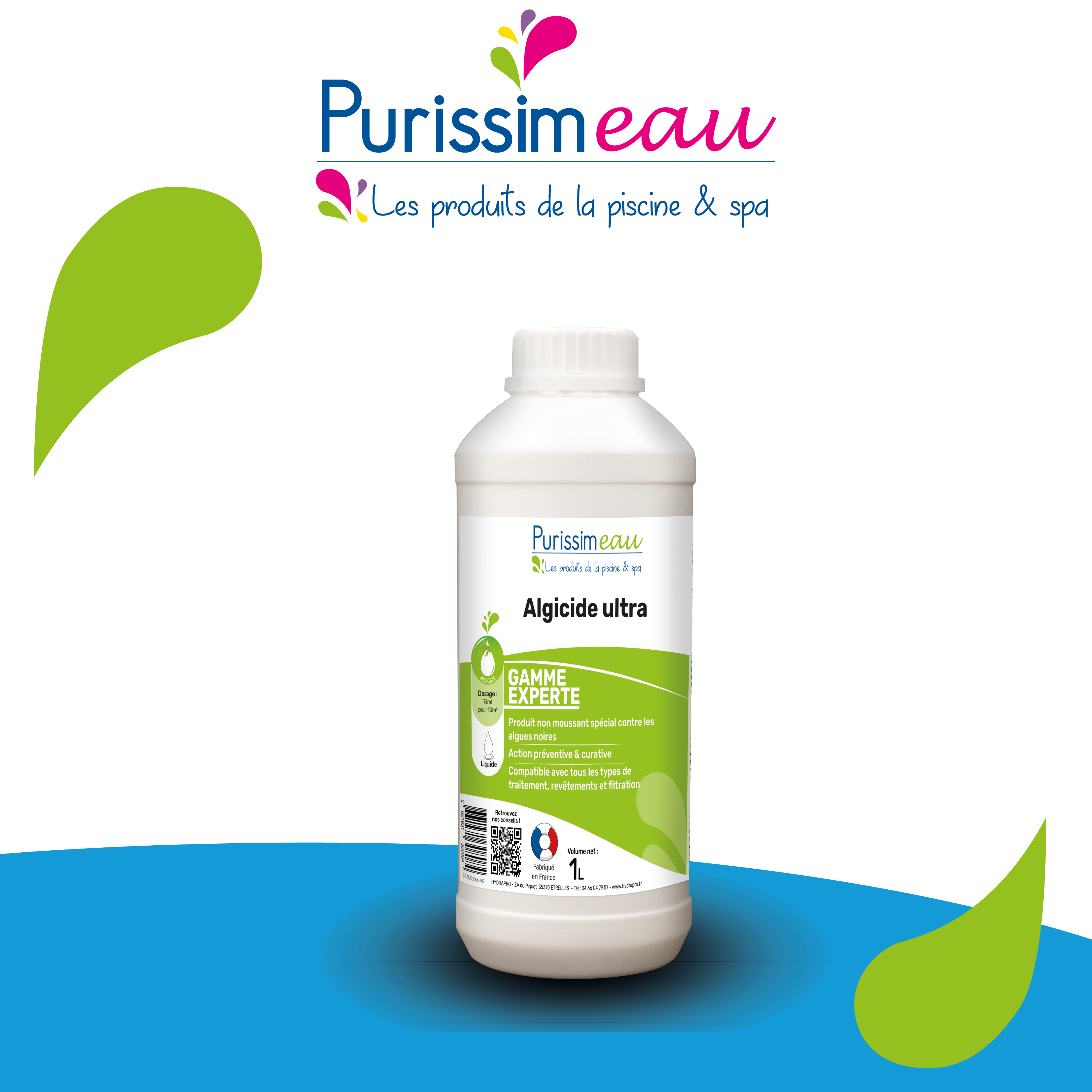 Nouvelle GAMME EXPERTE N°1/4 - Algicide Ultra - Hydrapro